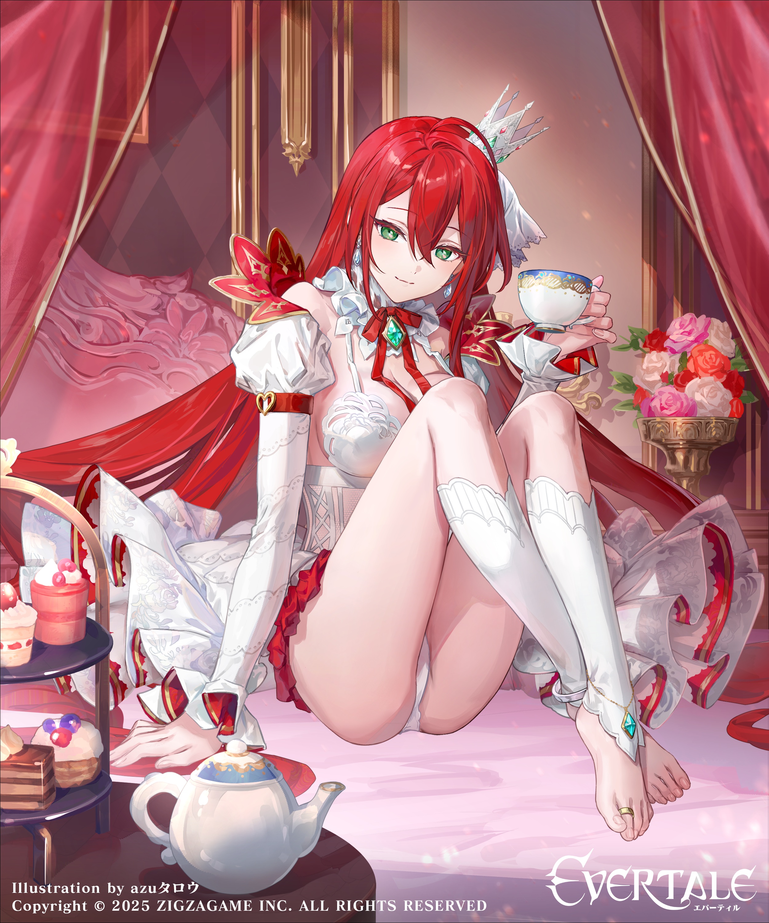 azu-taro evertale elizabeth (evertale) dress pantsu skirt lift thong | #1239402 | yande.re